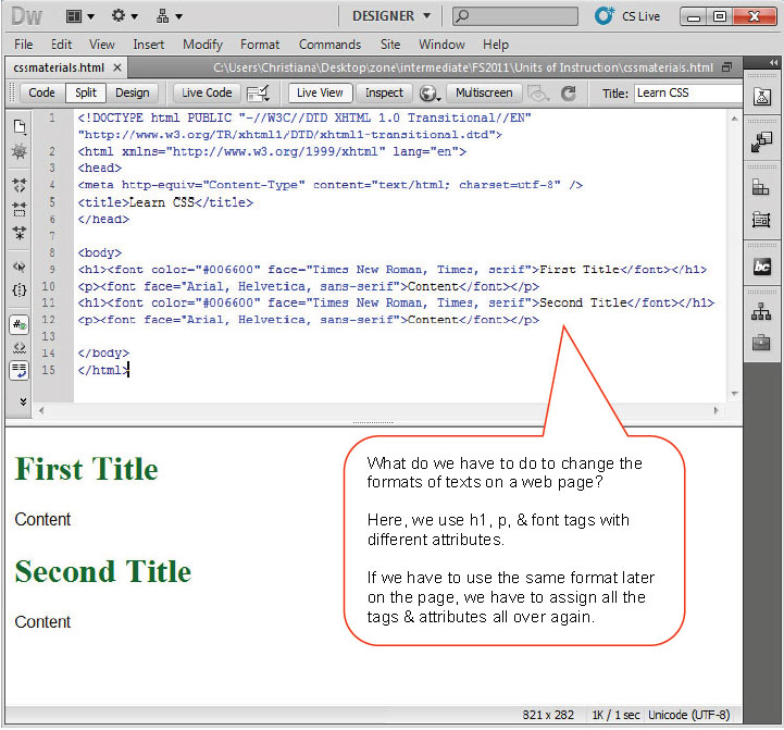 Unit 3 Introduction To Css Css Basics Intermediate Web Development 4302